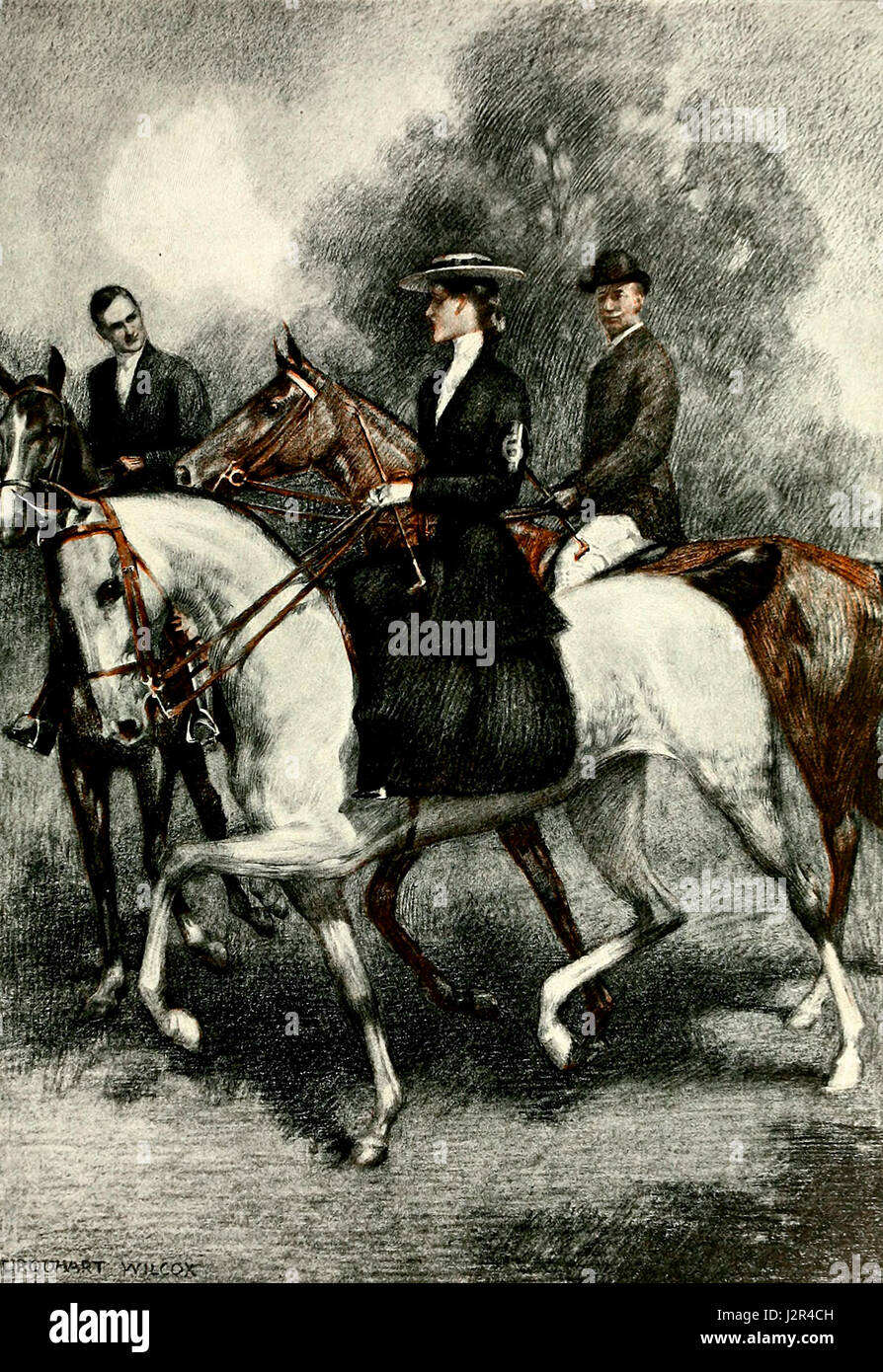The Winner - American Horsewoman, circa 1905 Stock Photo - Alamy
