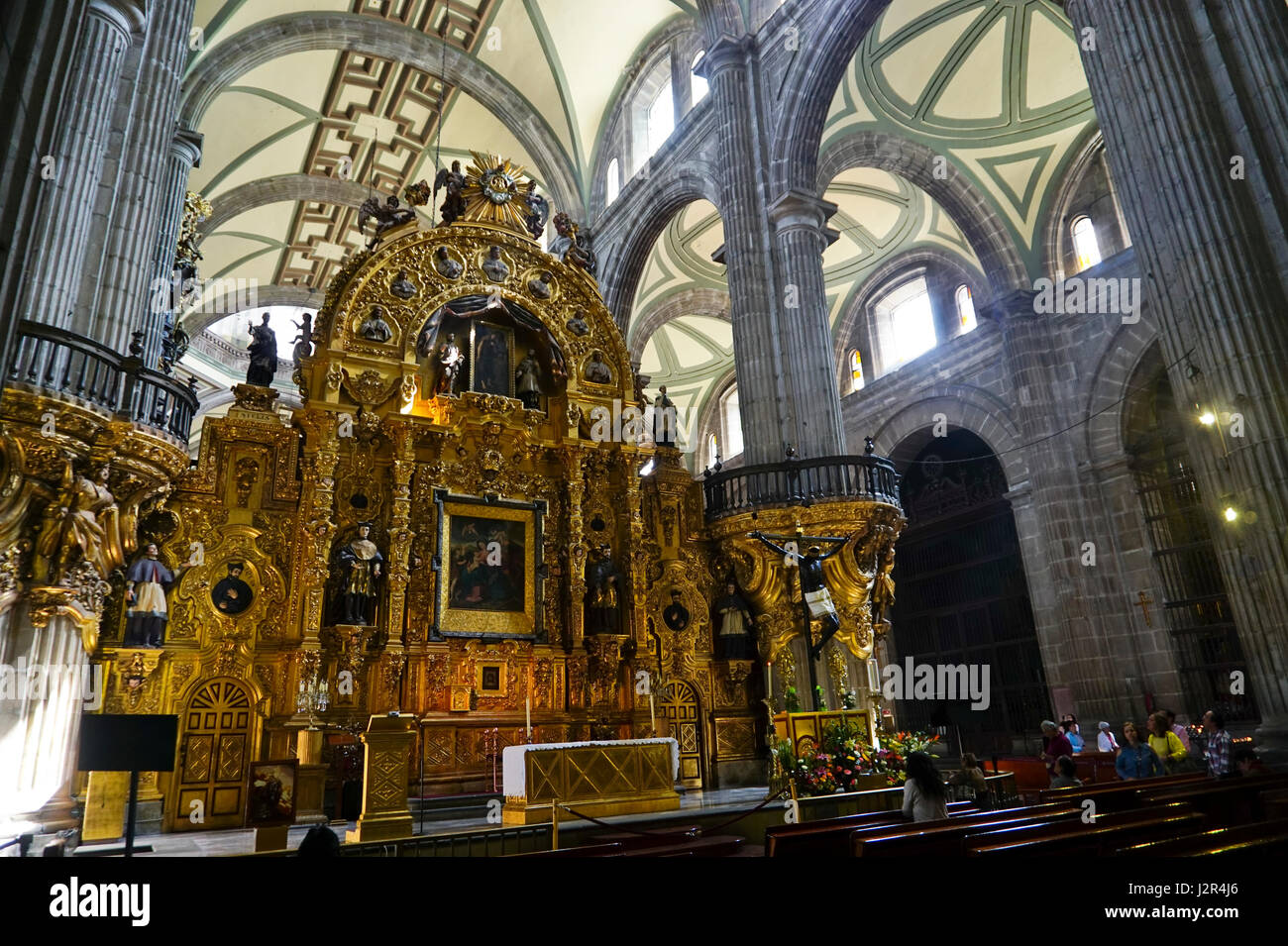 Inside zocalo cathedral mexico city hi-res stock photography and images ...