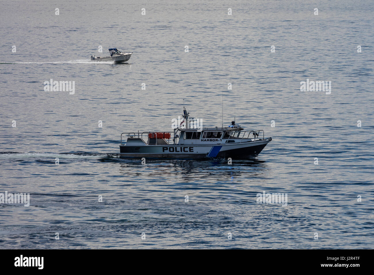 Harbor police in Puget Sound near Seattle, Washington Stock Photo - Alamy