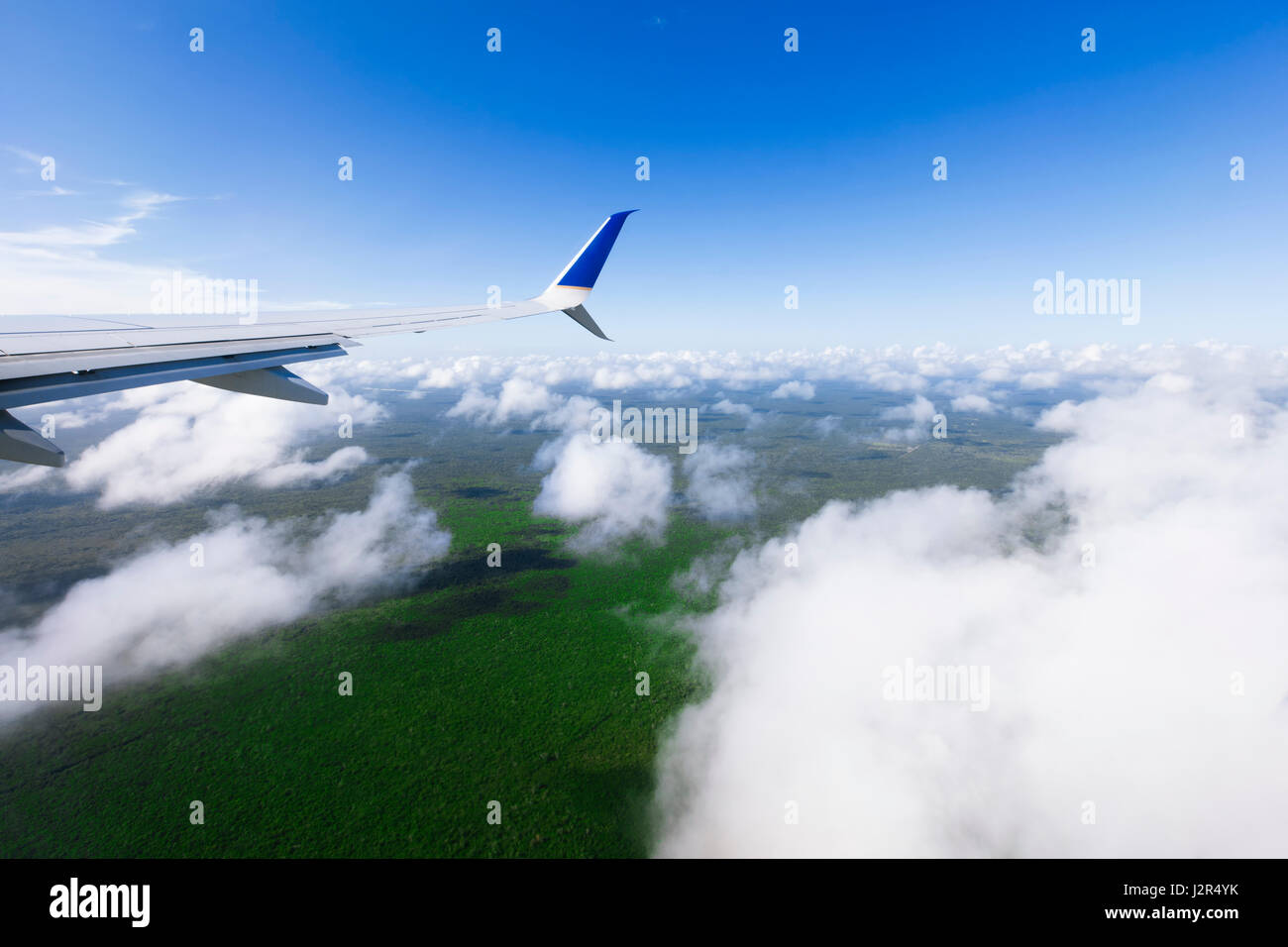 Aerial view from the airplane window Stock Photo - Alamy