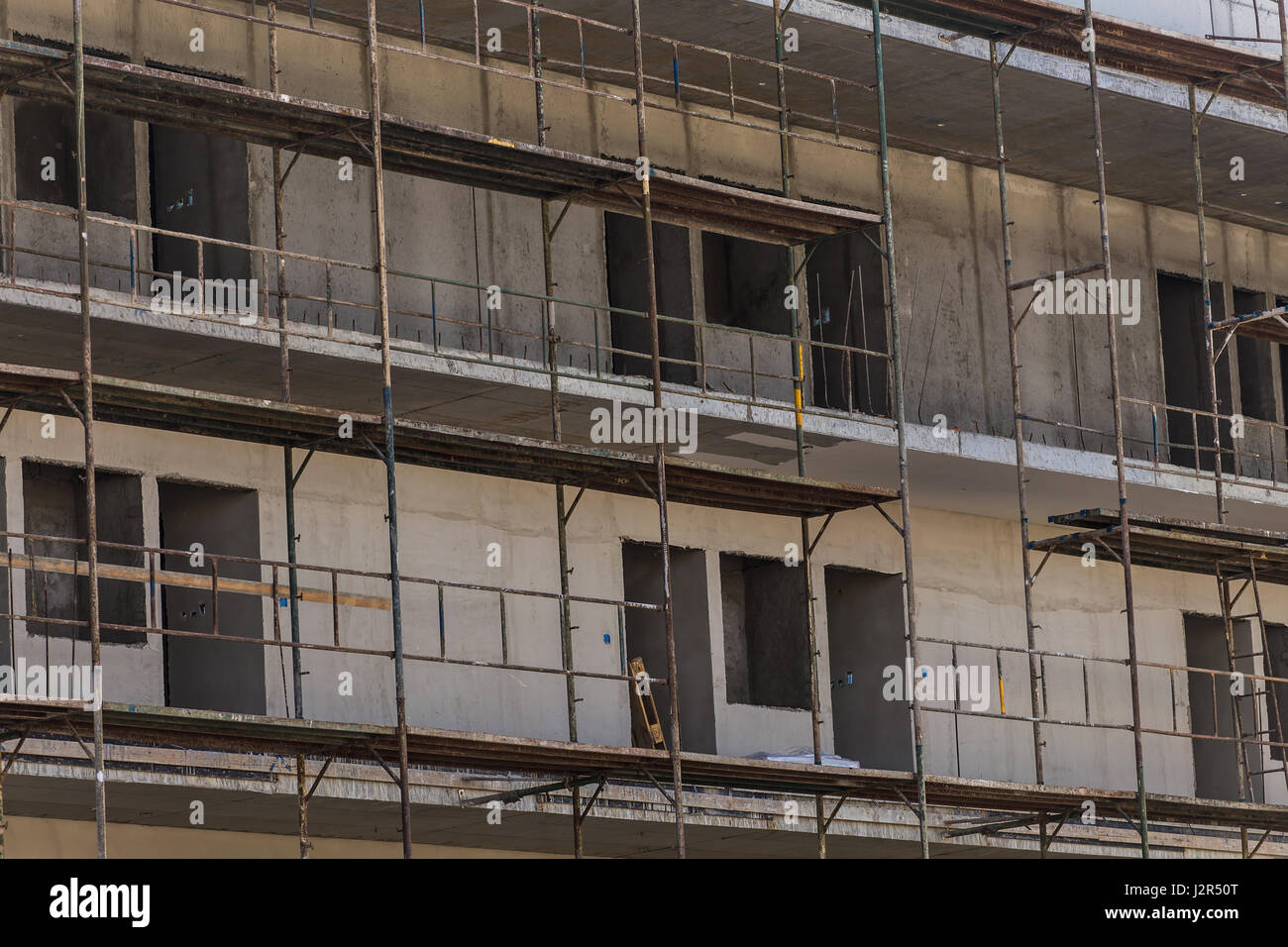 Building under construction close up. New building in the city Stock ...