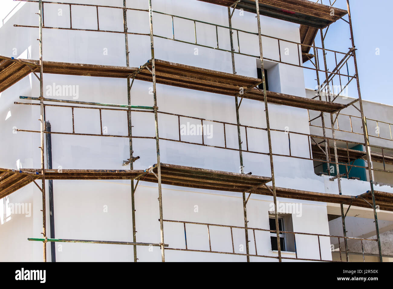 Building under construction close up. New building in the city Stock ...
