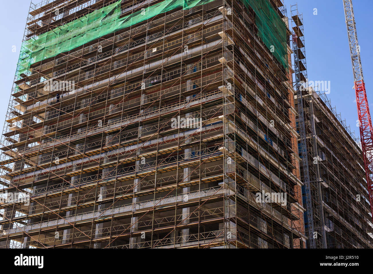 Building under construction close up. New building in the city Stock ...