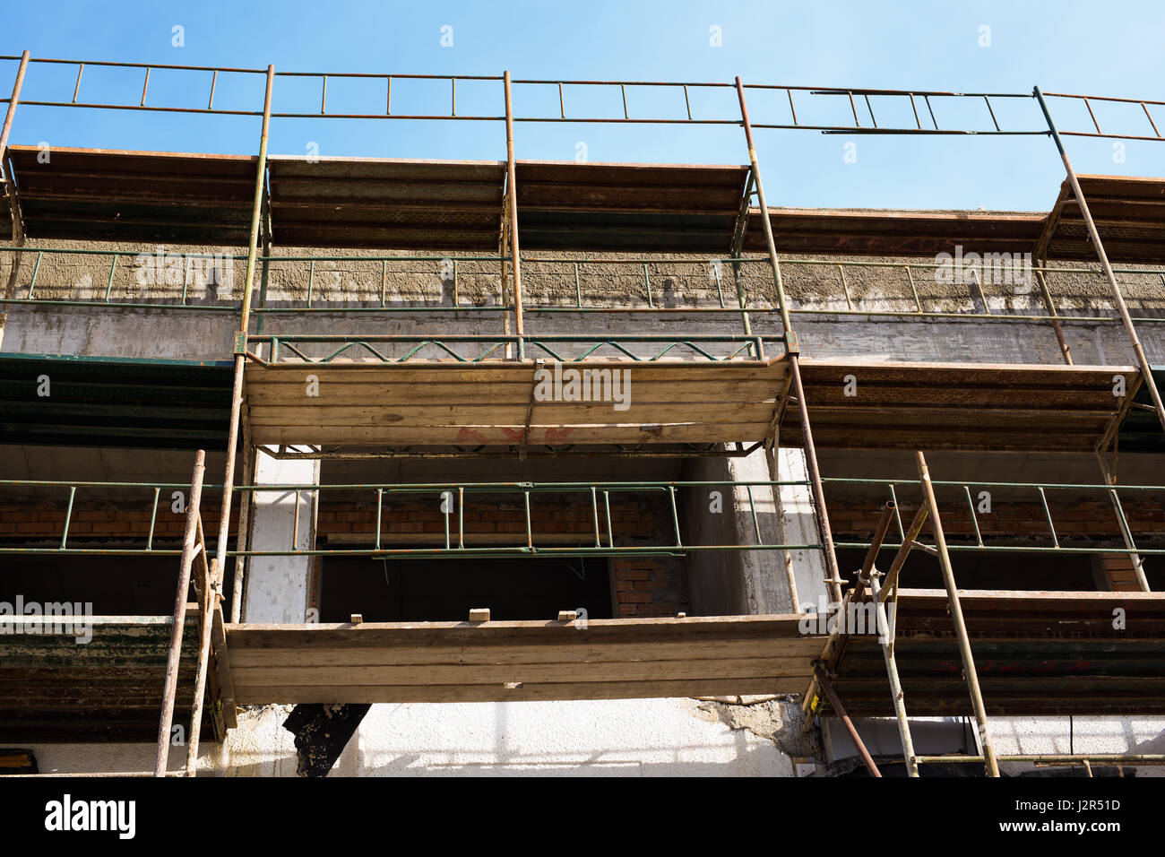 Building under construction close up. New building in the city Stock ...