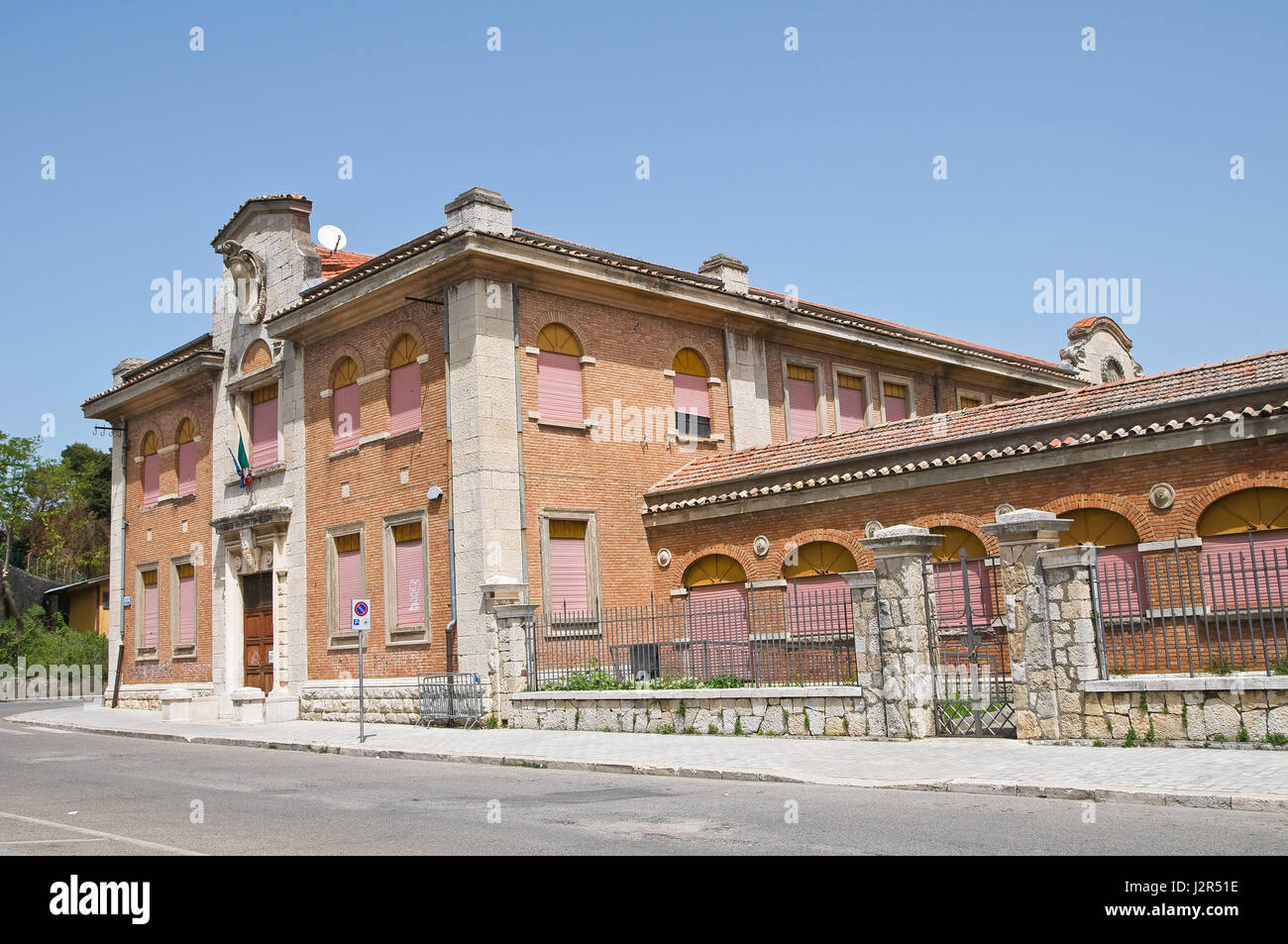 Historical palace. Melfi. Basilicata. Italy Stock Photo - Alamy
