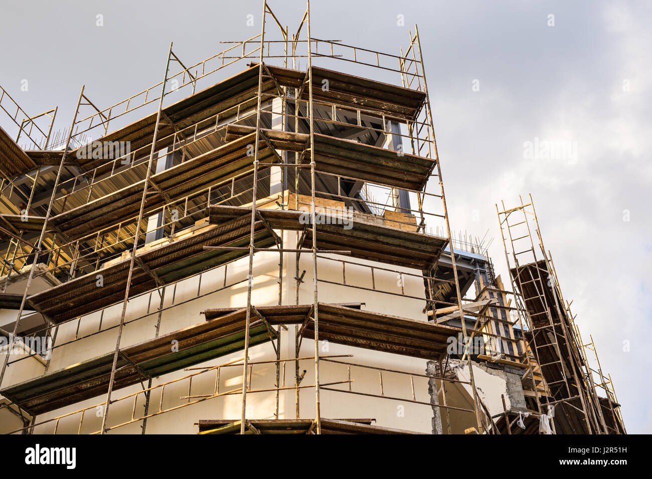Building under construction close up. New building in the city Stock ...
