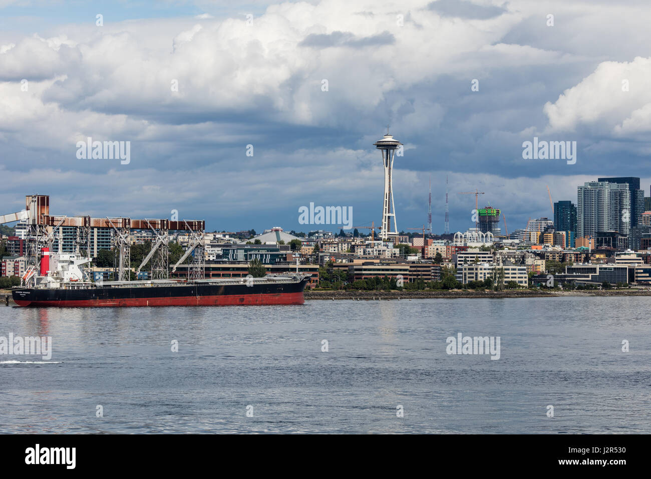 Busy day in Puget Sound near Seattle, Washington Stock Photo - Alamy