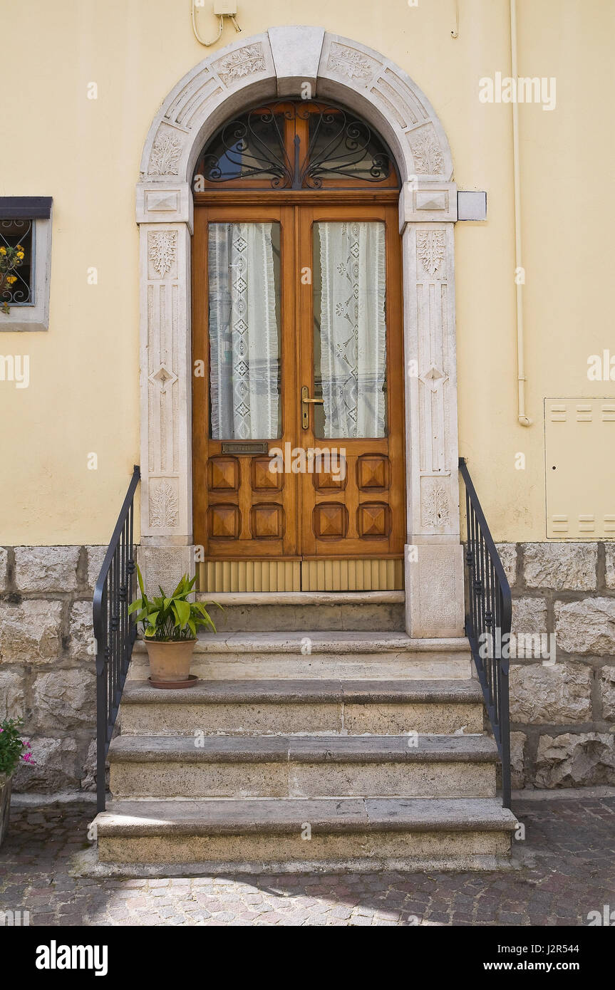 Wooden door. Melfi. Basilicata. Italy Stock Photo - Alamy
