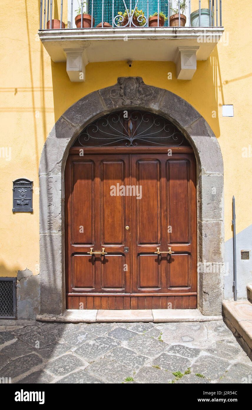 Wooden door. Melfi. Basilicata. Italy Stock Photo - Alamy