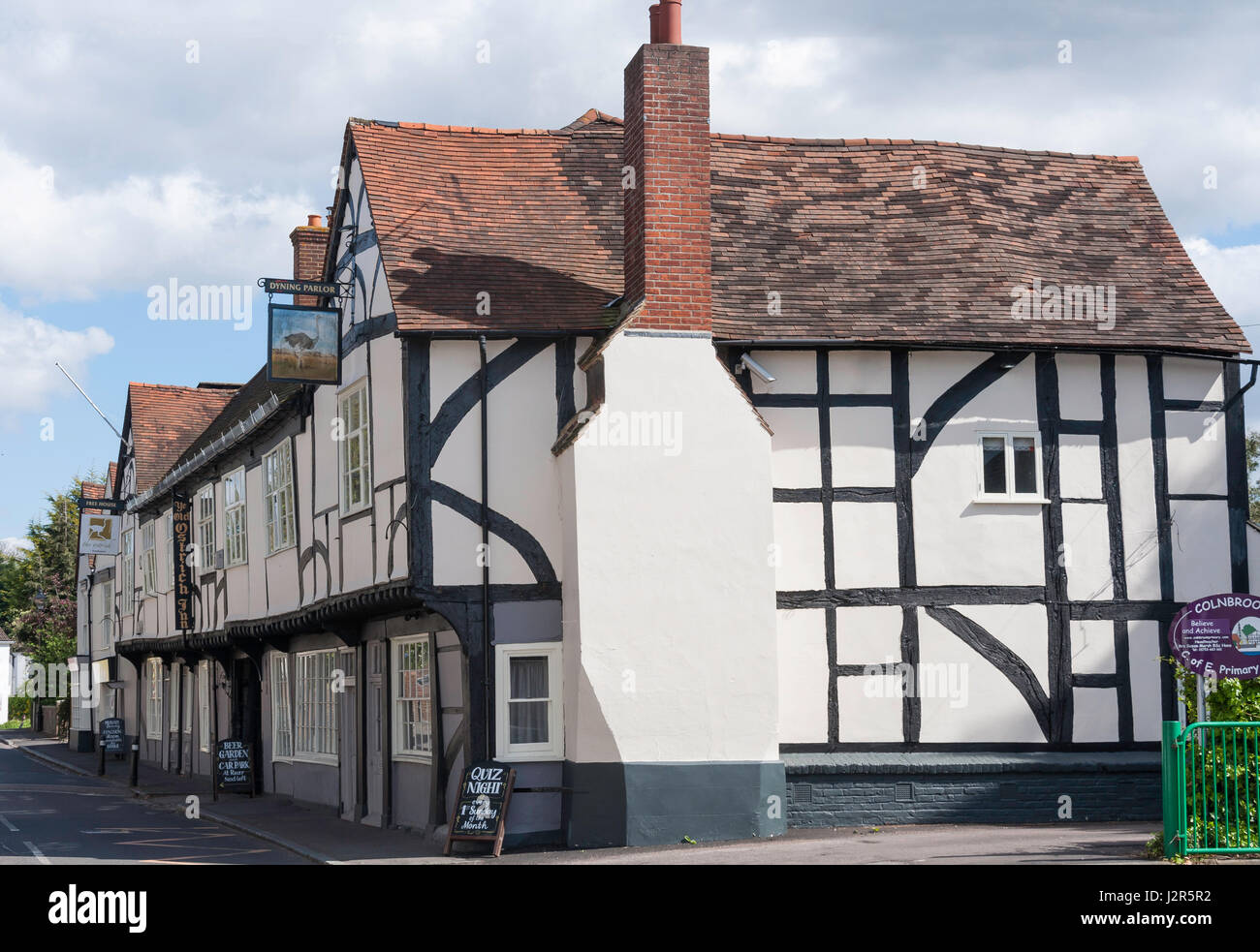 12th Century Ye Olde Ostrich Inn, High Street, Colnbrook, Berkshire ...