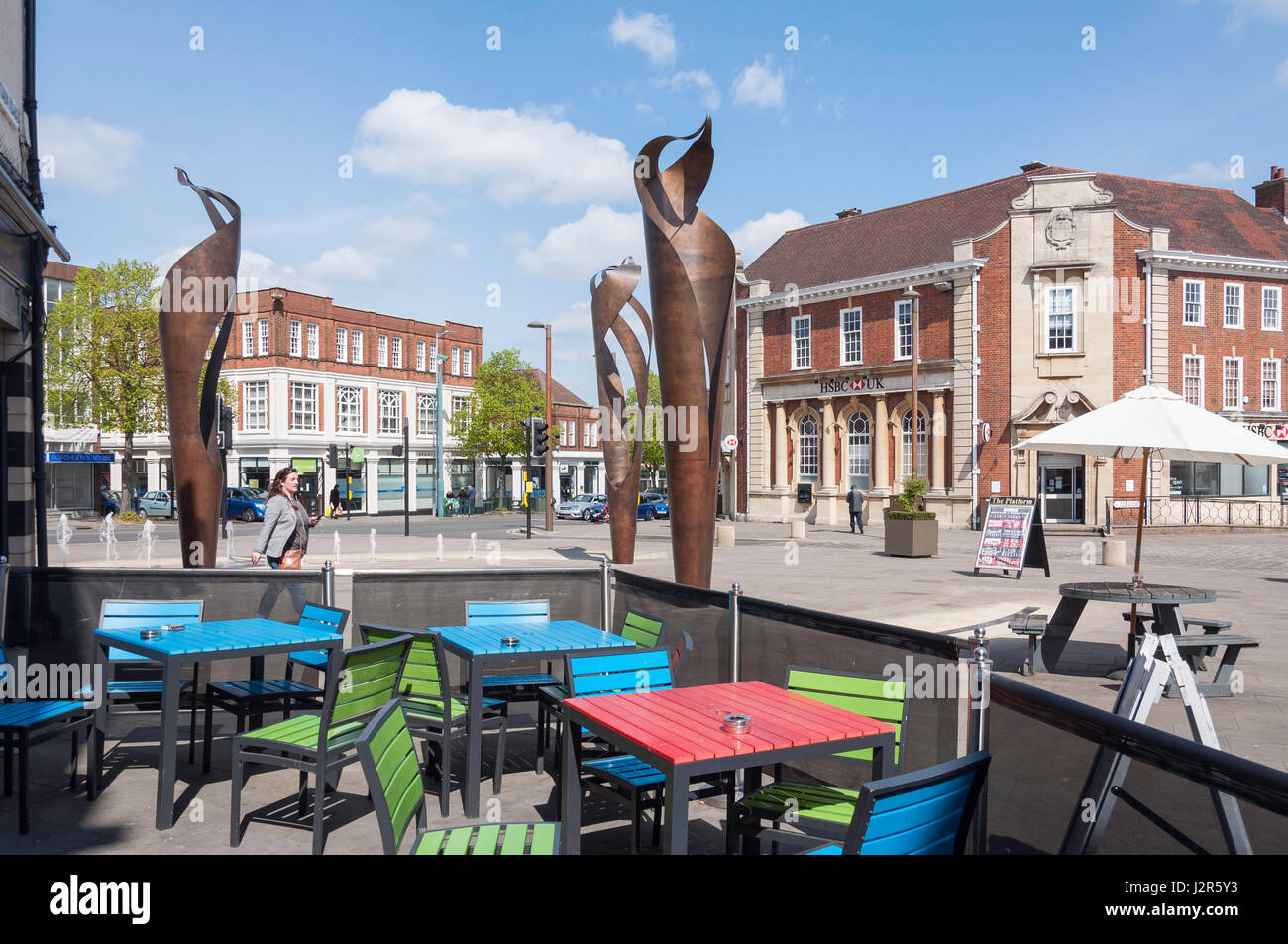 Station Place, Letchworth Garden City, Hertfordshire, England, United ...