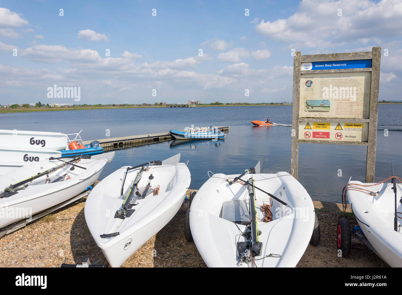 Queen Mary Sailing Club on Queen Mary Reservoir, Ashford, Surrey ...