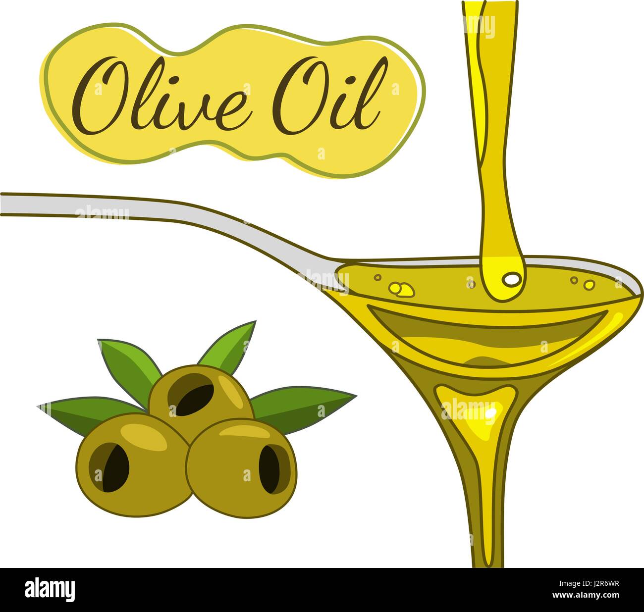 Olive tree in mediterranean Stock Vector Images - Alamy