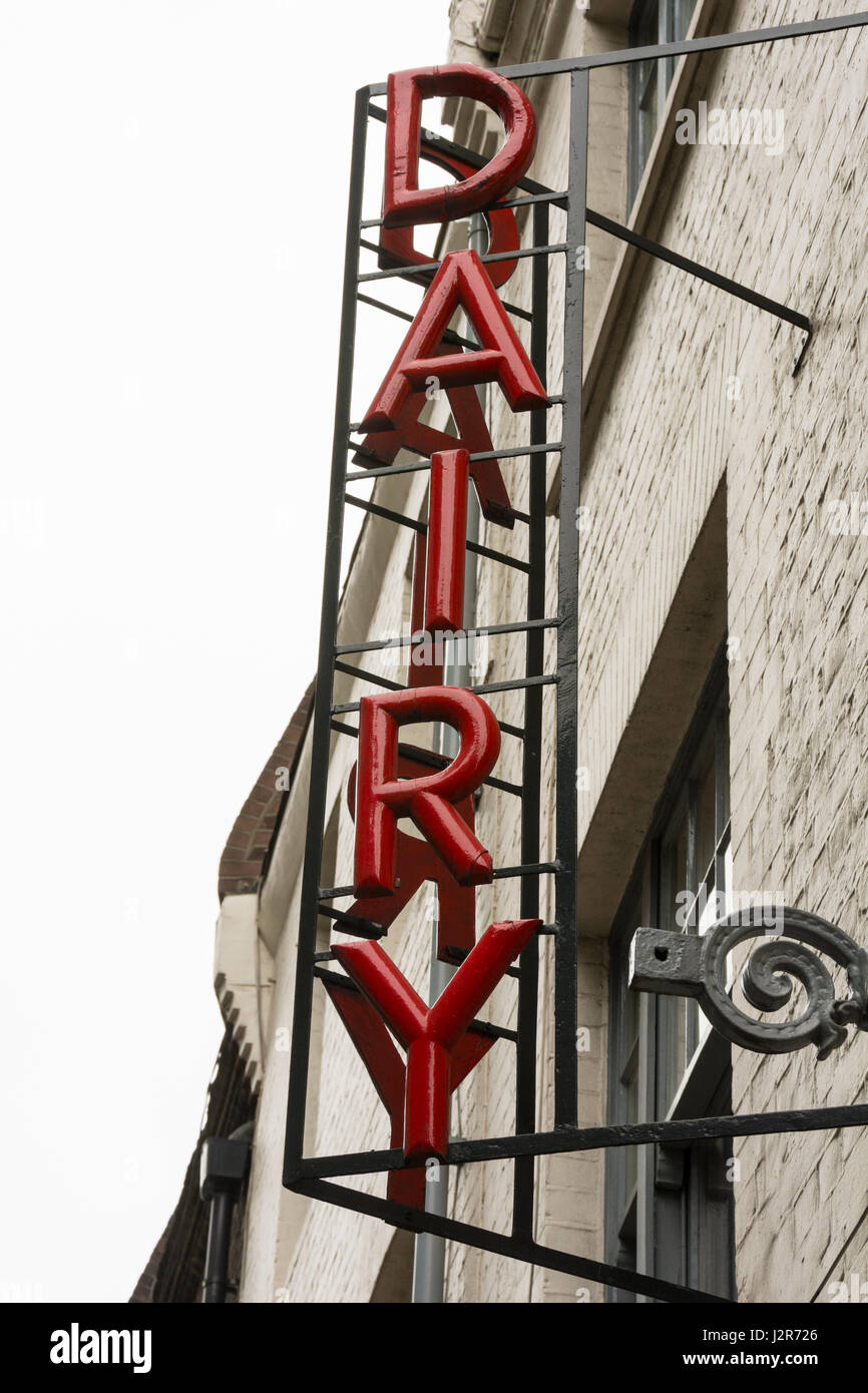 Dairy sign High Resolution Stock Photography and Images - Alamy
