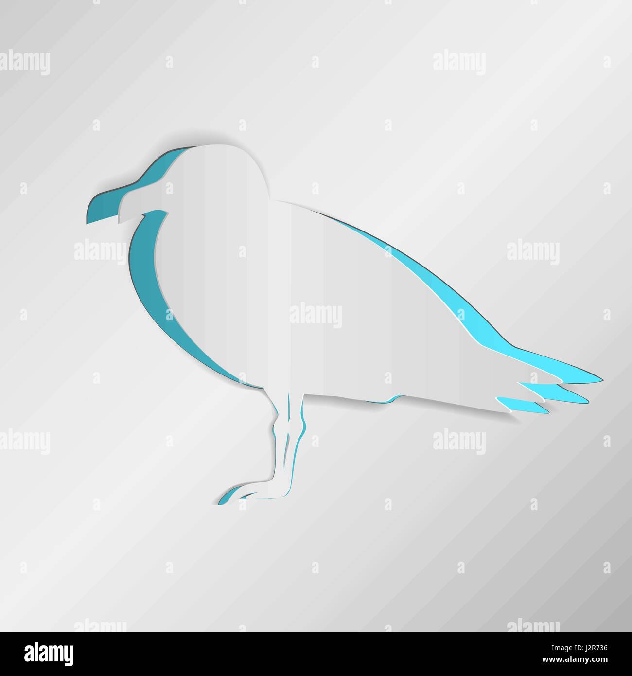 Seagull shadow Stock Vector Images - Alamy