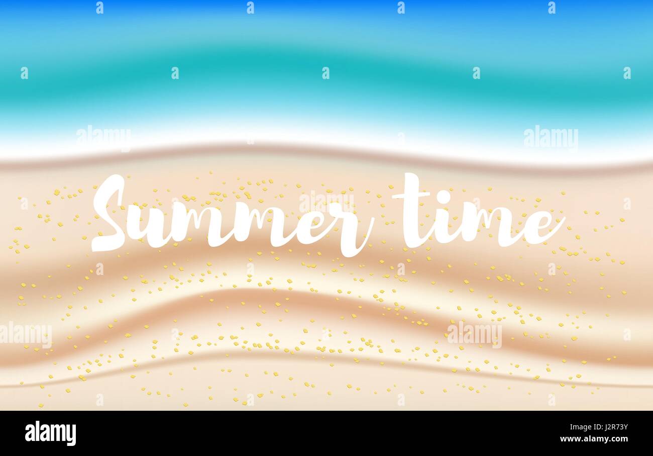 Summer sandy background with sea and beach Stock Vector Image & Art - Alamy