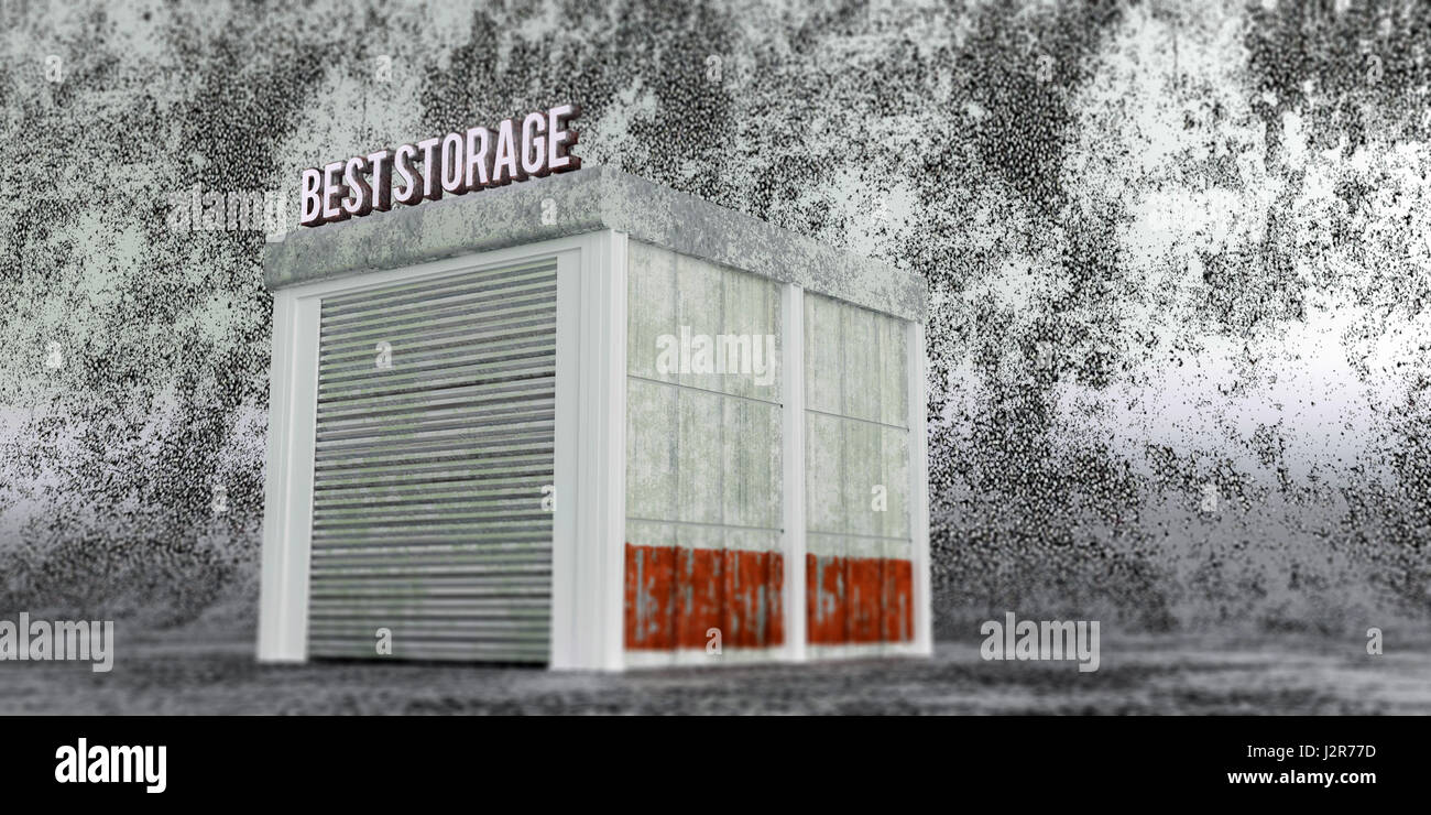 3d illustration of a self storage unit Stock Photo - Alamy