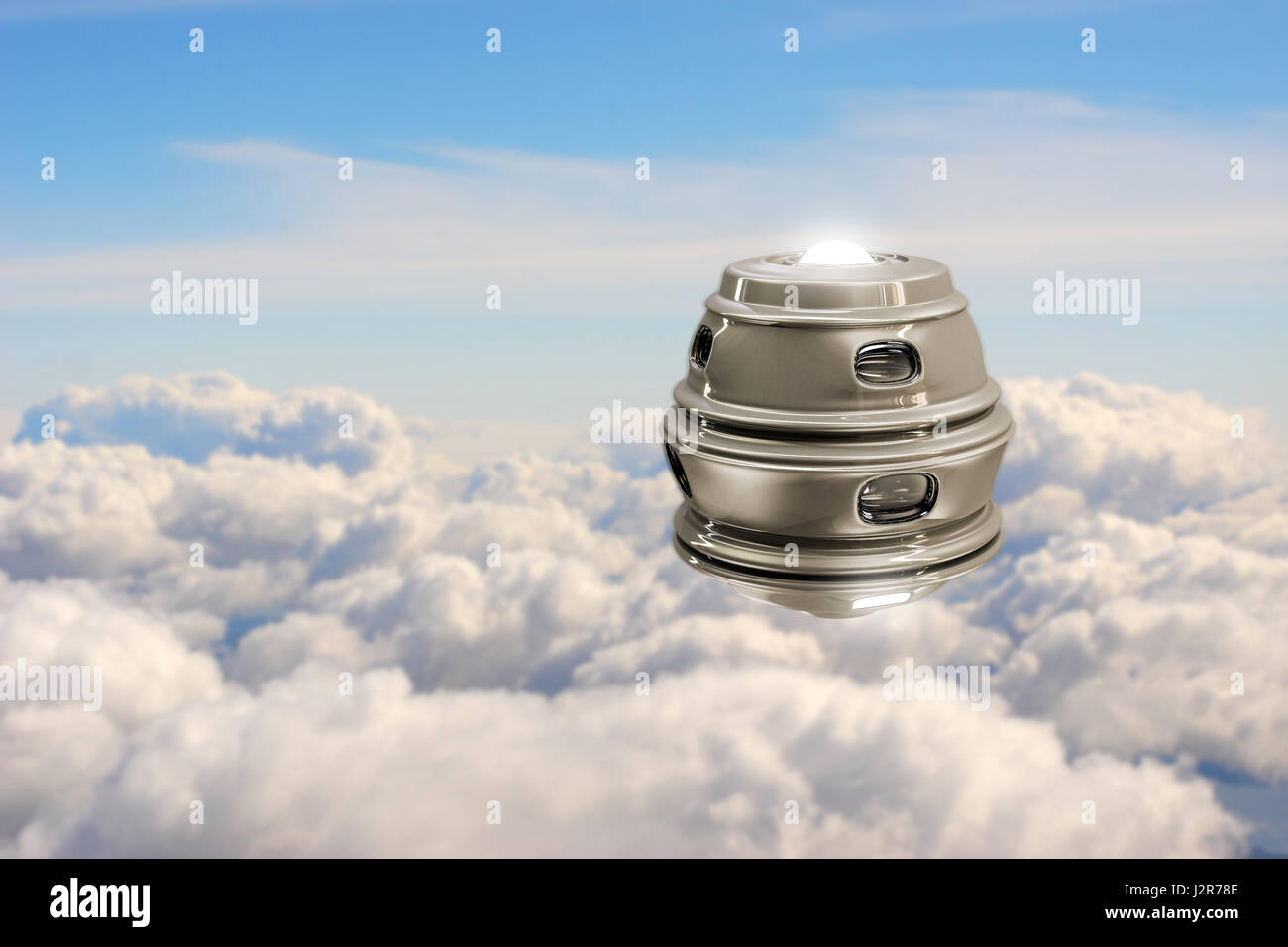 3d illustration of an unidentified flying object Stock Photo - Alamy