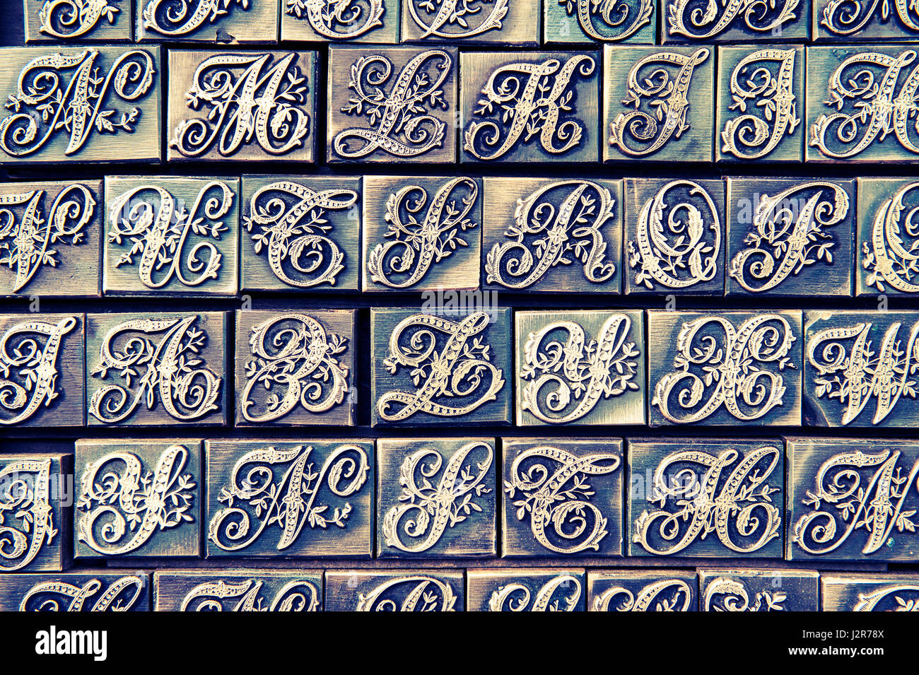 Letterpress alphabet hi-res stock photography and images - Alamy