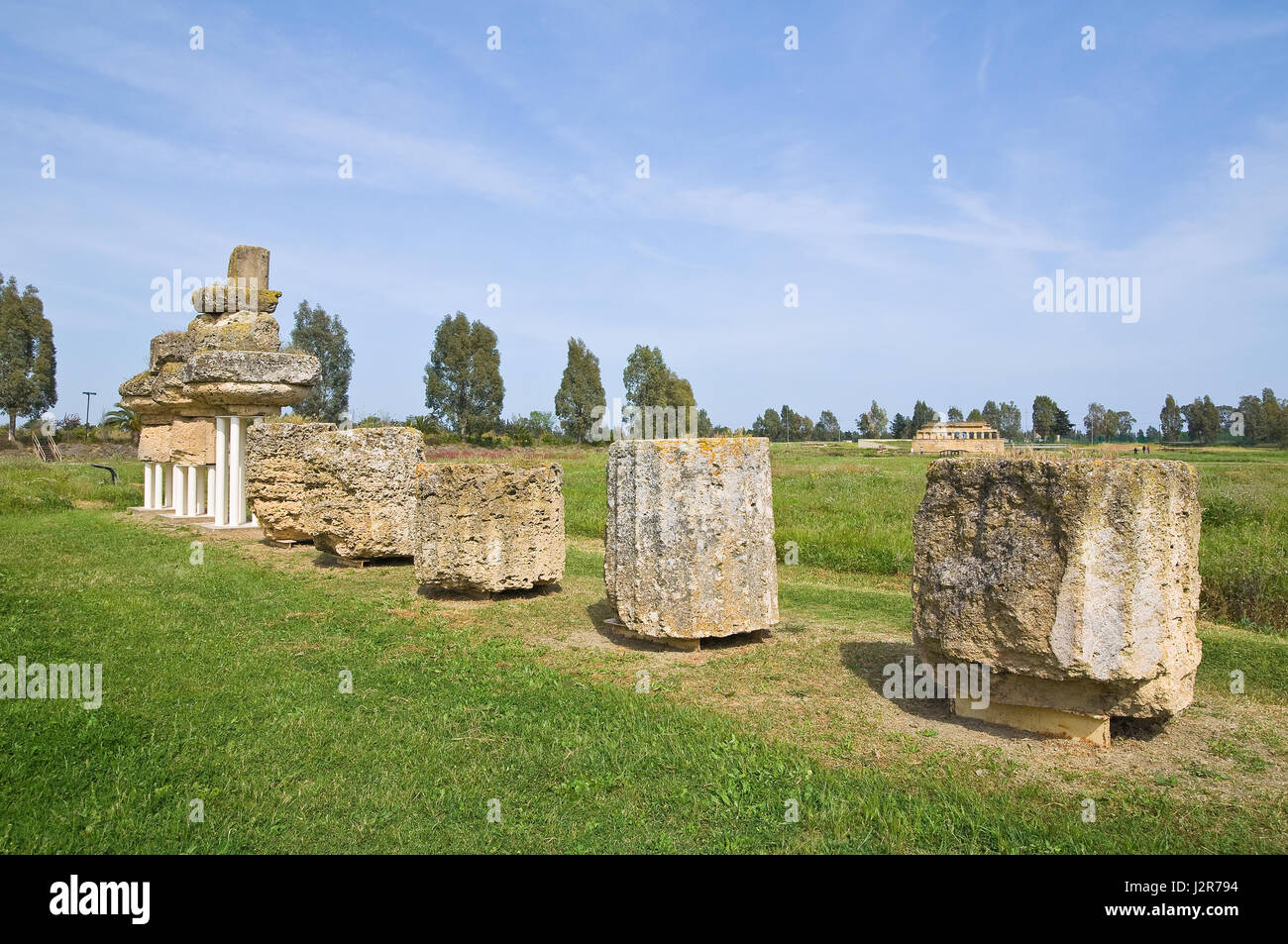 Archaeological Park. Metaponto. Basilicata. Italy Stock Photo - Alamy