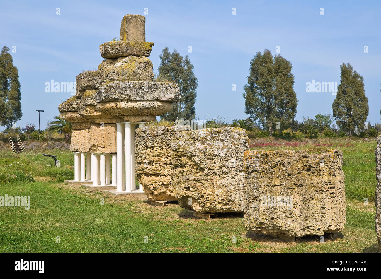 Archaeological Park. Metaponto. Basilicata. Italy Stock Photo - Alamy
