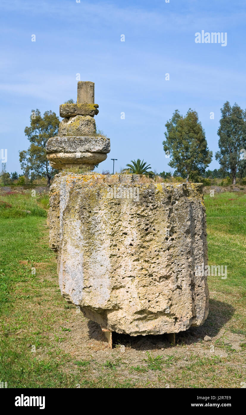Archaeological Park. Metaponto. Basilicata. Italy Stock Photo - Alamy