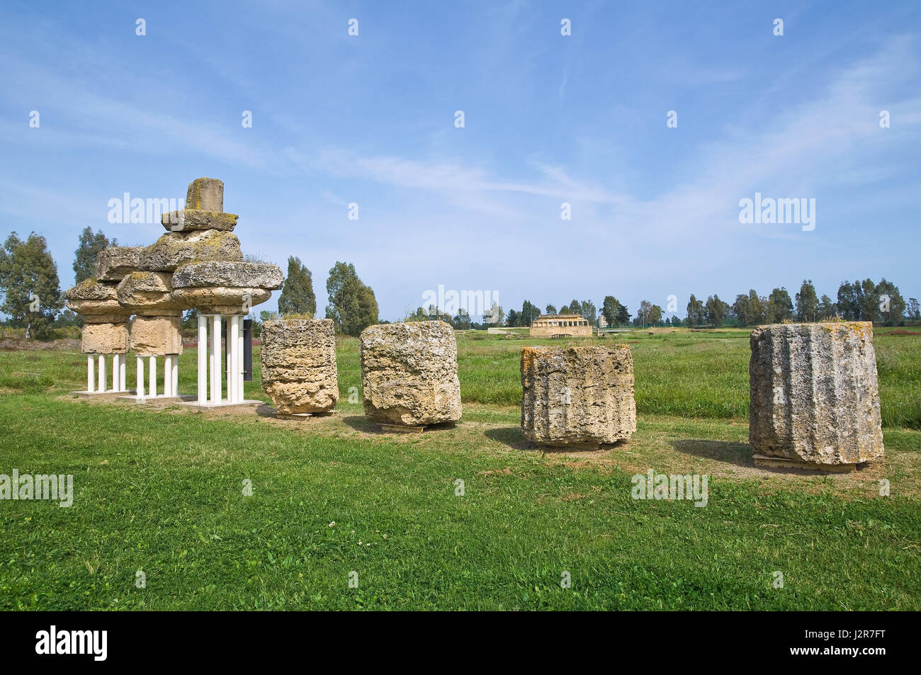 Archaeological Park. Metaponto. Basilicata. Italy Stock Photo - Alamy