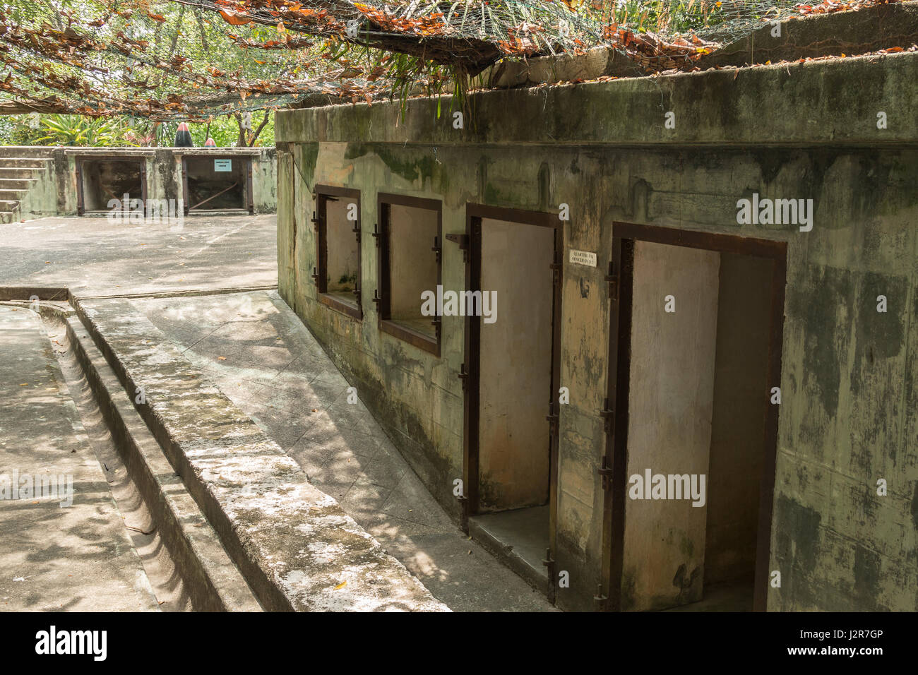 Remains of the British fort on Penang, Malaysia, which was built in the ...