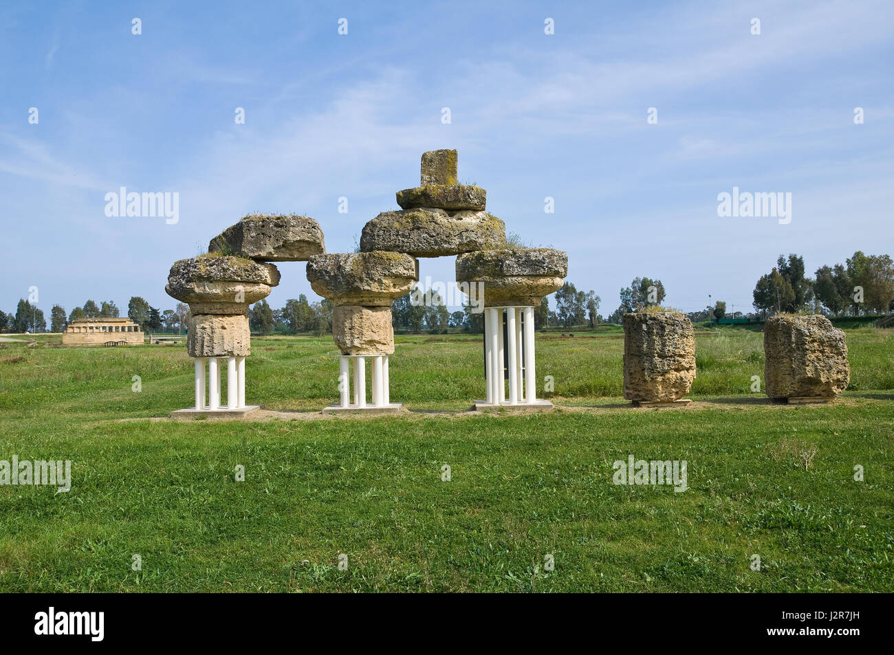 Archaeological Park. Metaponto. Basilicata. Italy Stock Photo - Alamy