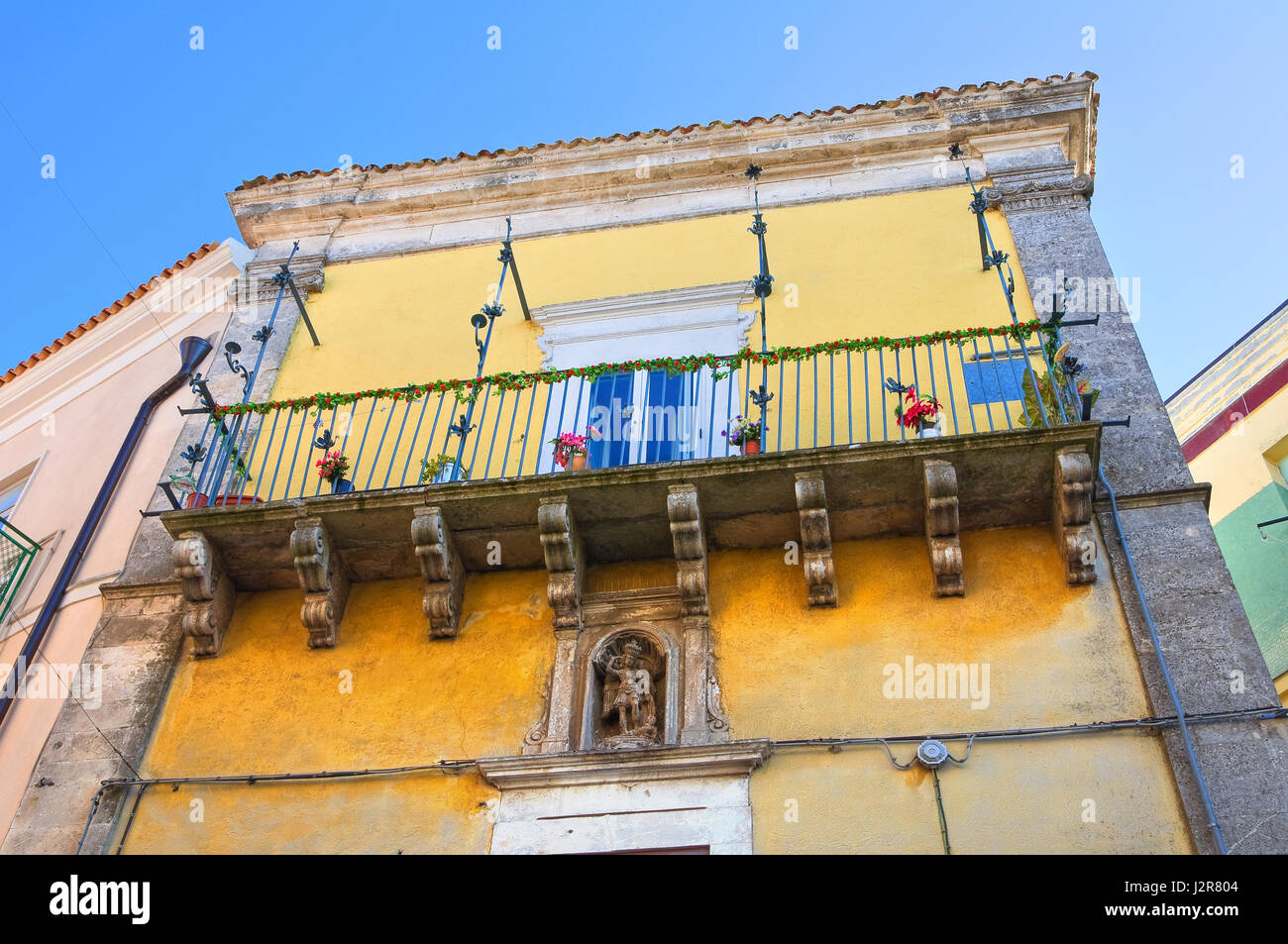 Ciociola palace. Monte Sant'Angelo. Puglia. Italy Stock Photo - Alamy