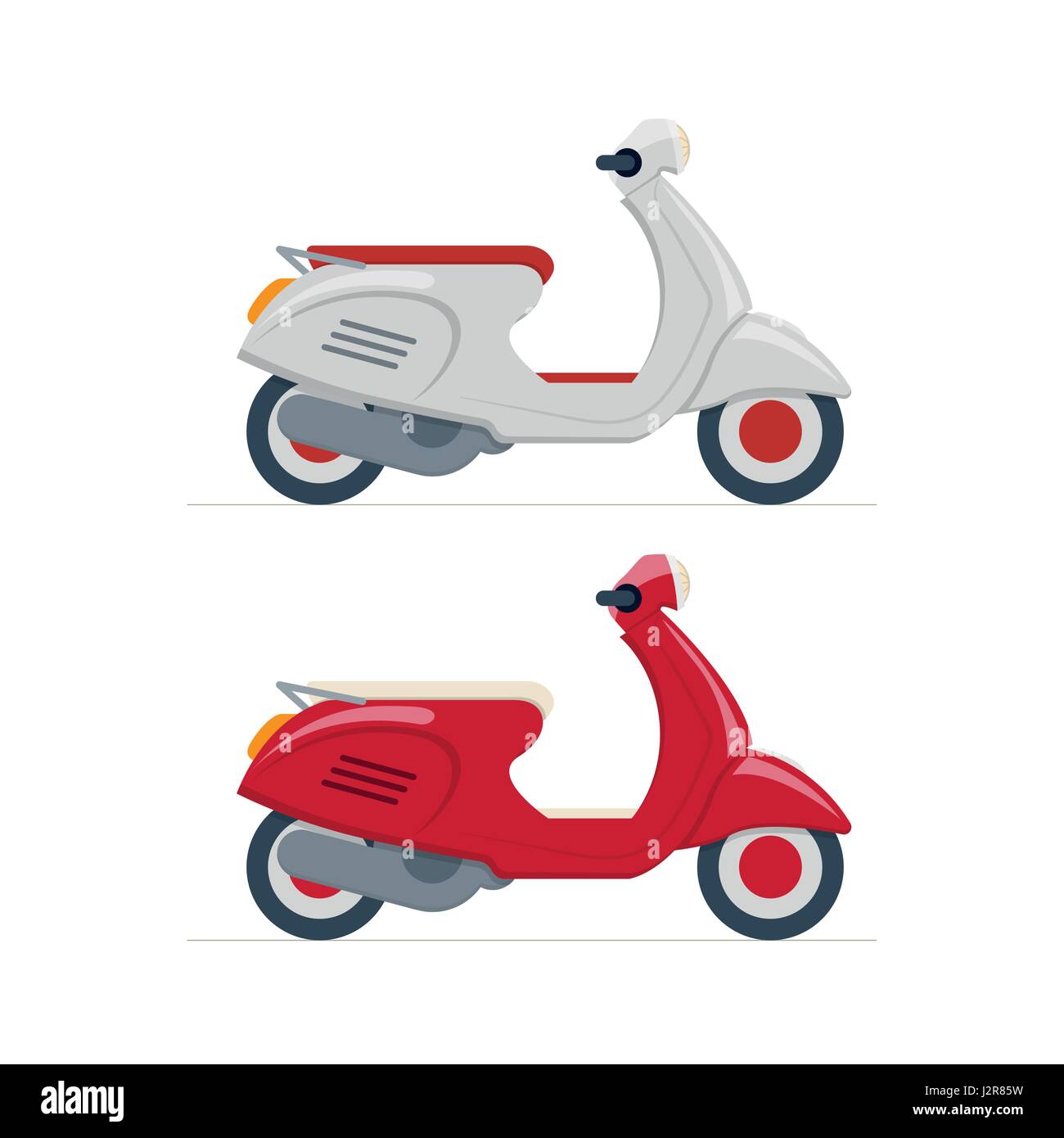 Scooter vector vectors hi-res stock photography and images - Alamy