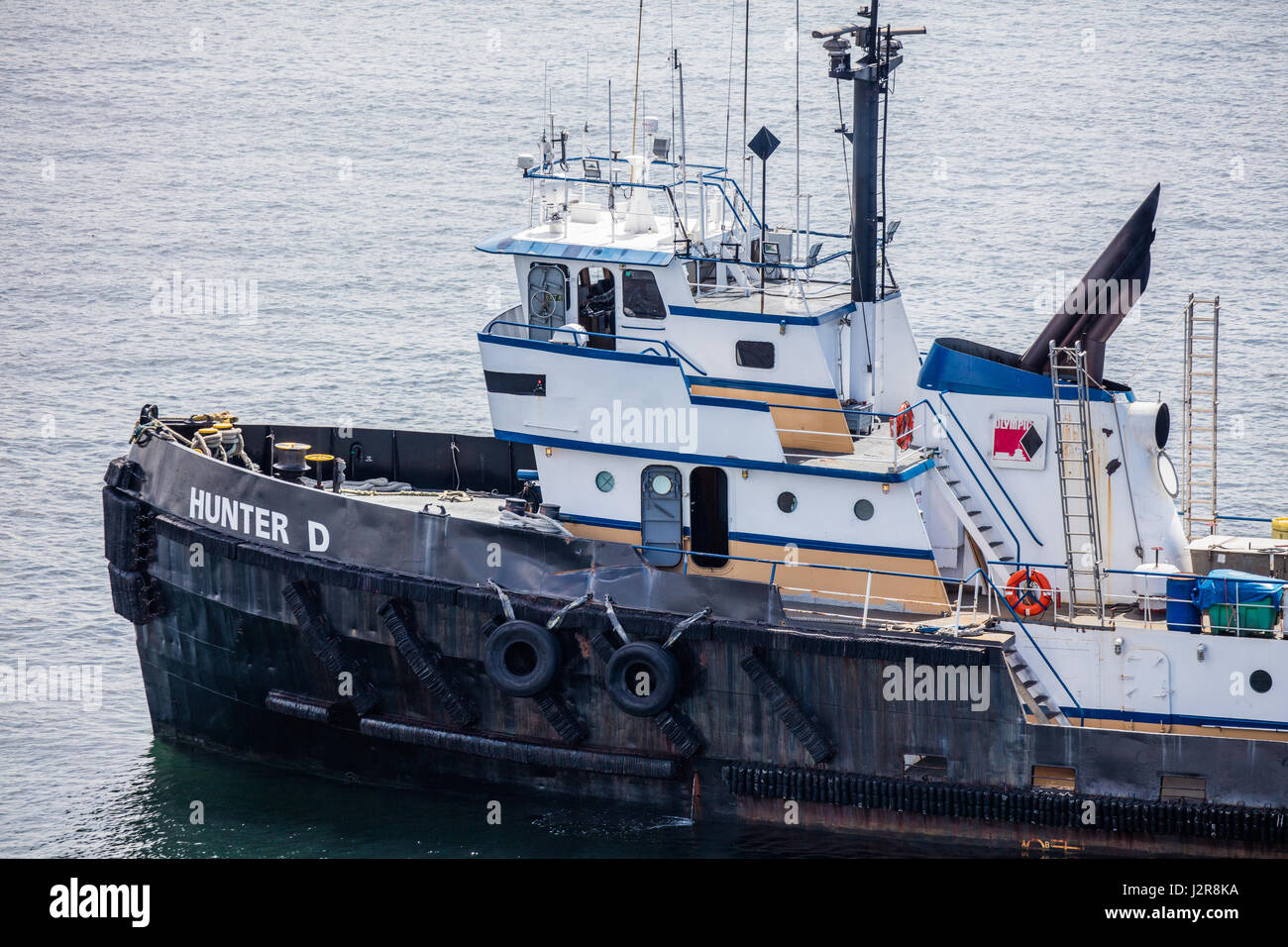Tugboat in Puget Sound, Seattle, Washington Stock Photo - Alamy