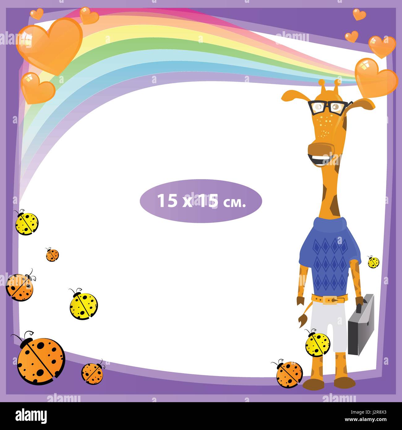 Photo frame for a child. Illustrations for design Stock Vector Image ...