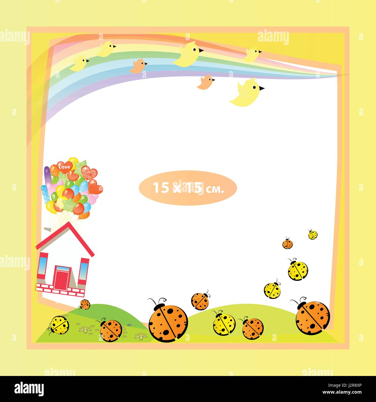 Photo frame for a child. Illustrations for design Stock Vector Image ...