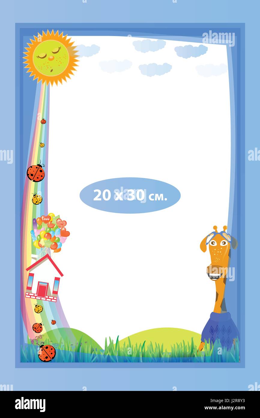 Children picture frames Stock Vector Images - Alamy