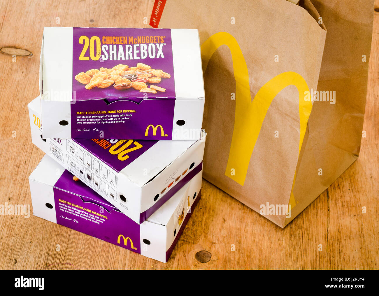 Box of McDonald's Chicken McNuggets, McDonald's is a fast food ...