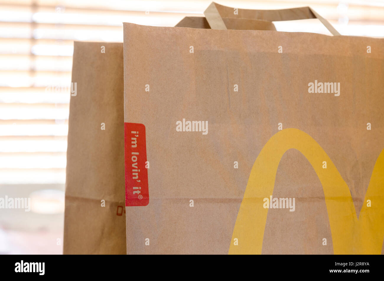 Mcdonalds bag hi-res stock photography and images - Alamy