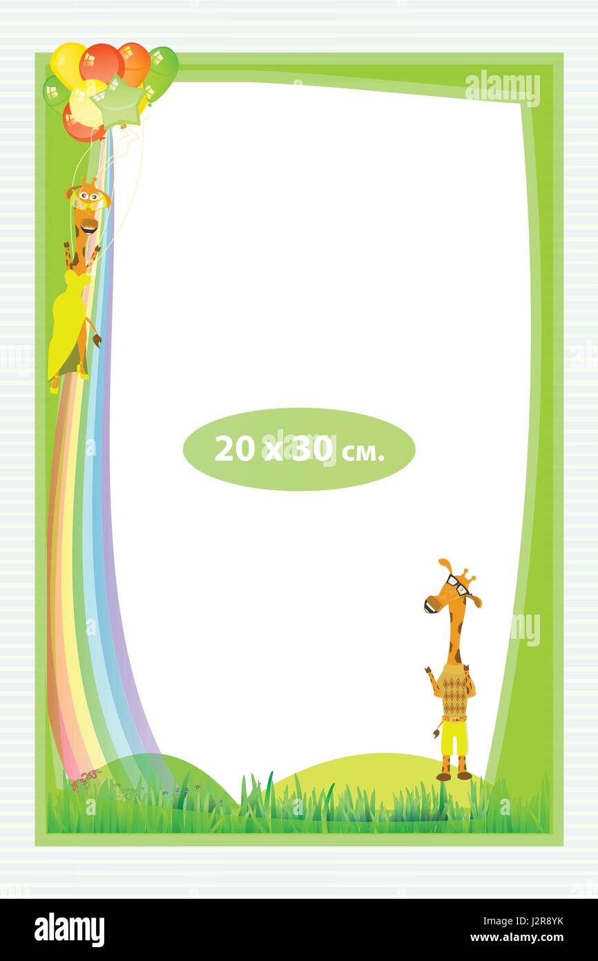 Photo frame for a child. Illustrations for design Stock Vector Image ...