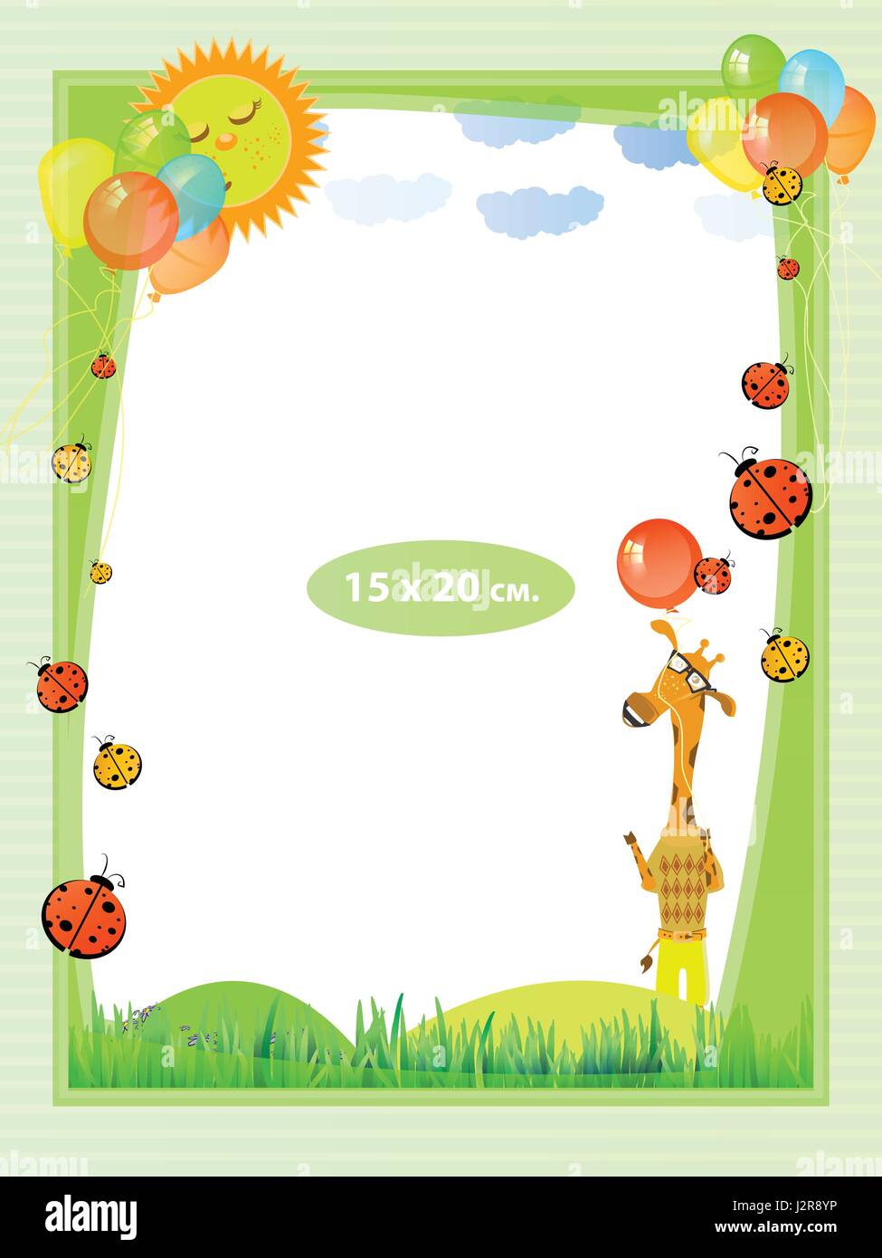 Photo frame for a child. Illustrations for design Stock Vector Image ...