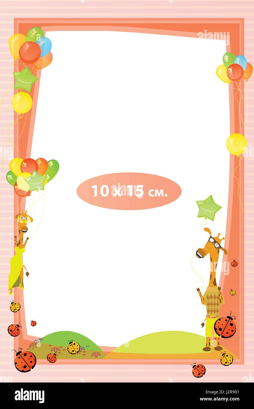 Photo frame for a child. Illustrations for design Stock Vector Image ...