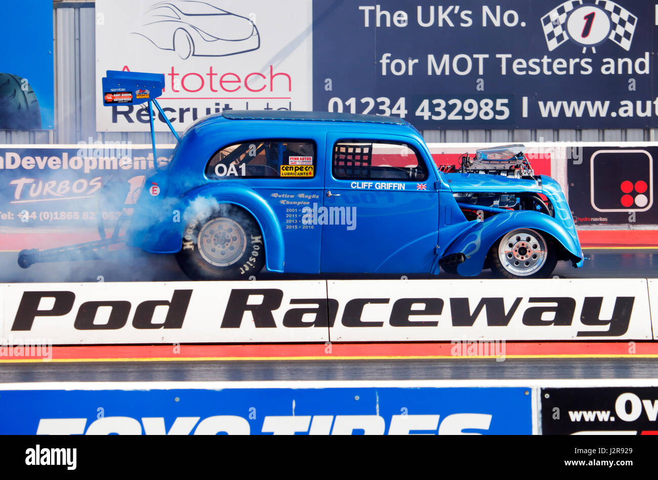 Dragster race car santa pod hi-res stock photography and images - Alamy