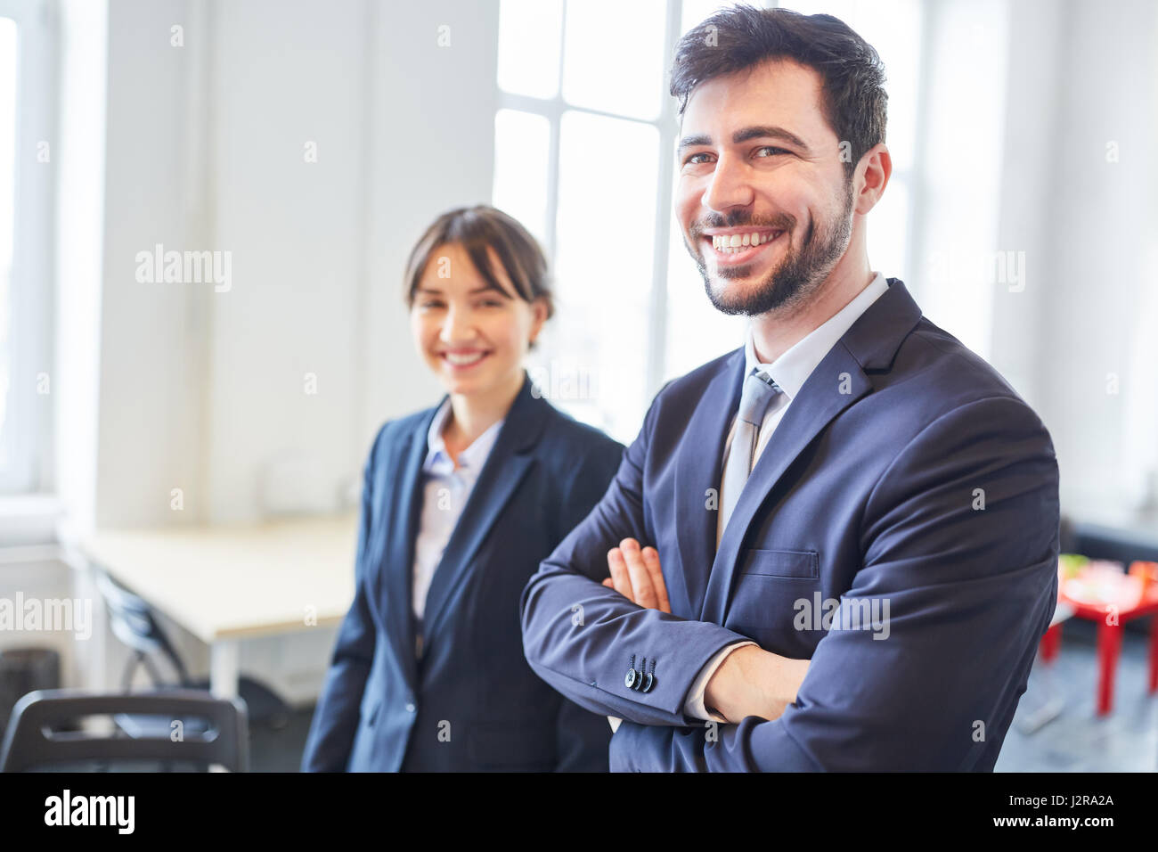 Man as successful business manager and founder Stock Photo - Alamy