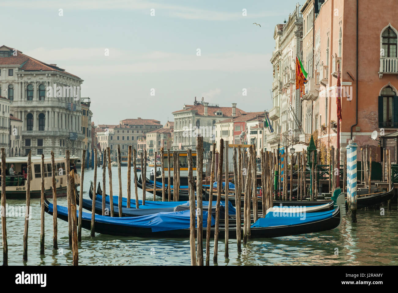 Spring afternoon on Grand Canal in Venice Stock Photo - Alamy