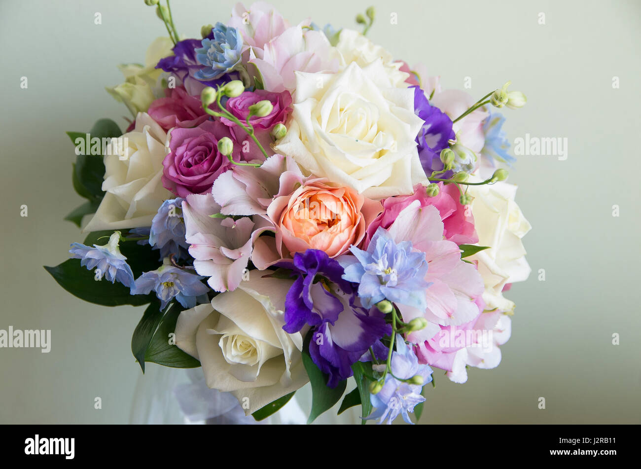 Purple And Red Roses Bouquet