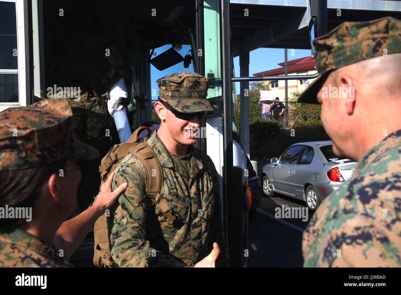 Col. Roberta Shea (left), commanding officer, I Marine Expeditionary ...