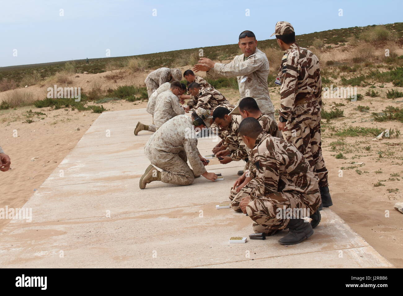 TIFNIT, Morocco - U.S. Marines instruct their counterparts from the ...