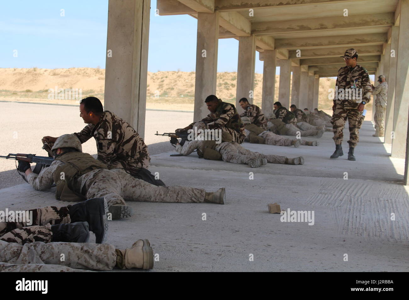 TIFNIT, Morocco - Royal Moroccan Armed Forces personnel instruct their ...
