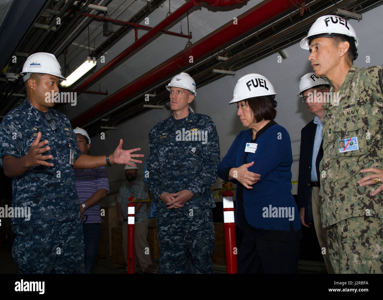 NAVSUP Fleet Logistics Center Pearl Harbor personnel explain operations ...