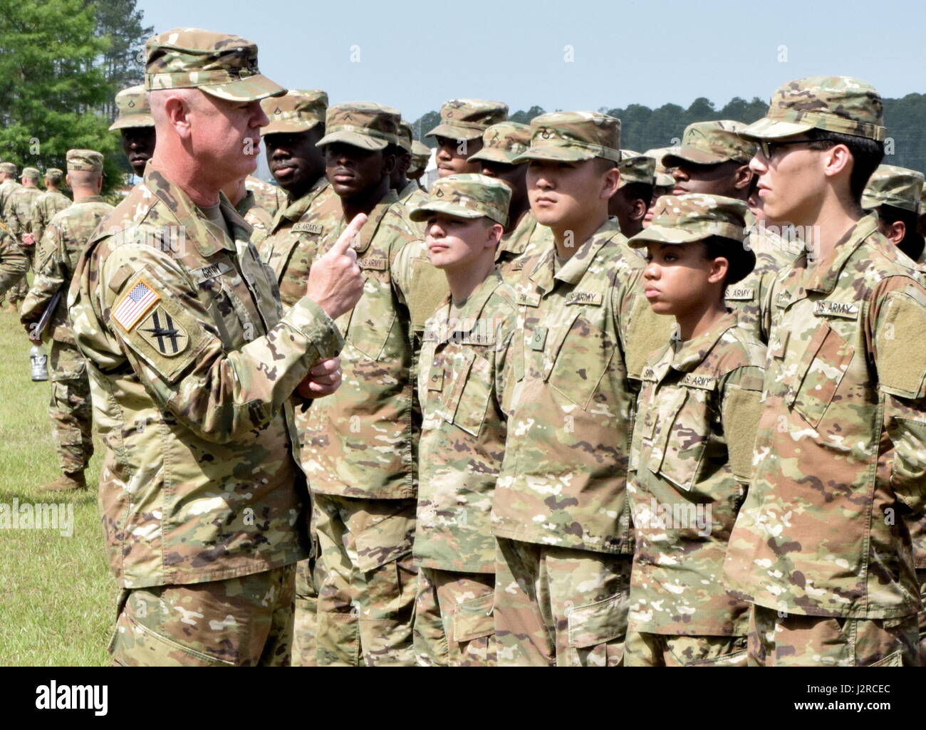 Colonel John Gentry, commander of the 648th Maneuver Enhancement ...