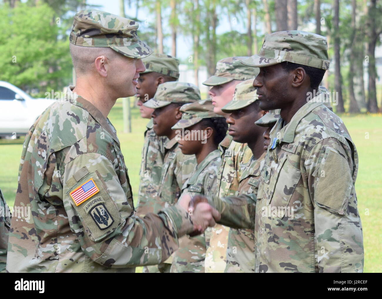 Specialist Ignatius Isadore and other Soldiers designated as honor ...